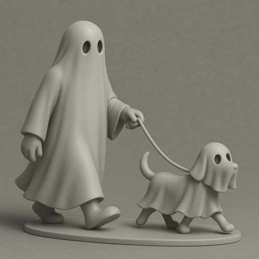 👻 Ghost Walking Ghost Dog | Spooky Cute STL Figurine | Halloween 3D ...