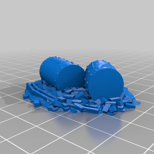 🧑‍🏭 15mm WW1/WW2 Factory ruins version 2・Free STL File for 3D printing ...
