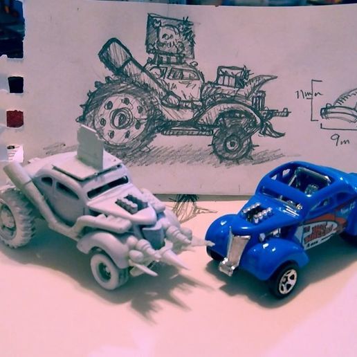 🚗 Gaslands Gasser Kit (Pass'n Gasser Mod)・Free STL File for ・Cults
