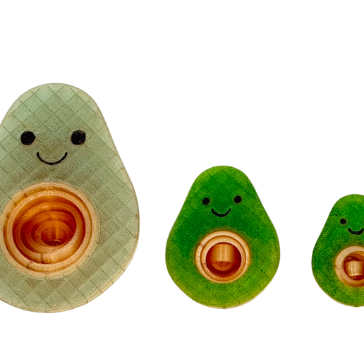 🥑 Avocado Gyroscopic Fidget Toy (GyrAvo)・Free 3D File for ・Cults