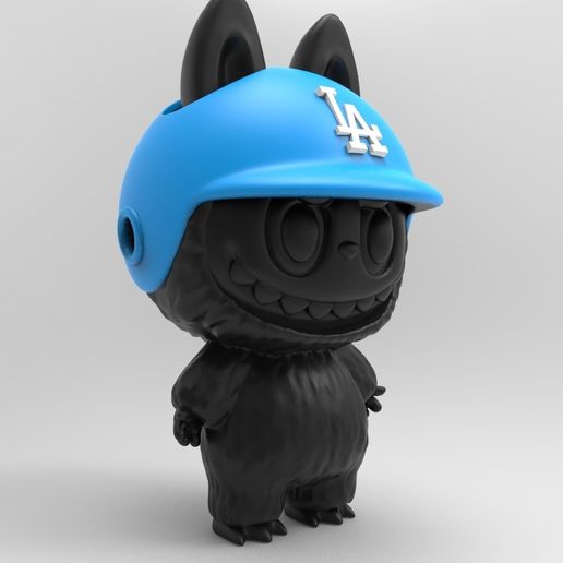 ⚾ LABUBU BASEBALL HELMET L.A・ STL File for 3D printing・Cults