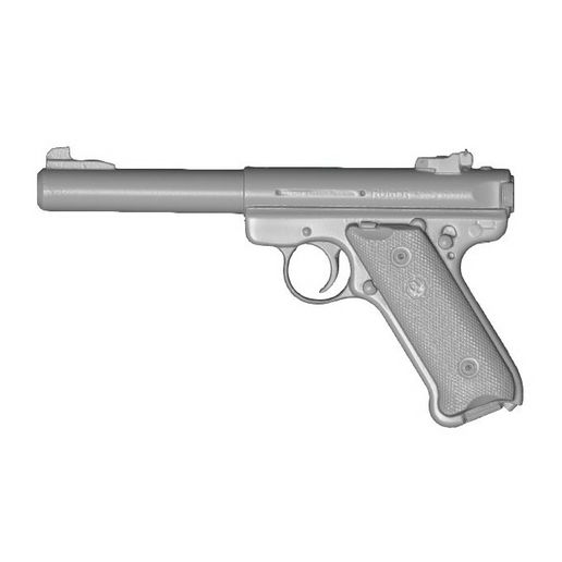 STL file Ruger Mark III Target .22LR long rifle rimfire sport pistol ...