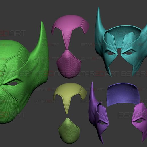 🪖 Deadpool X Wolverine Mask - Marvel Comic Cosplay・ STL File for 3D ...