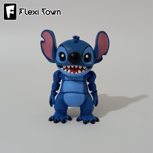 👌 Flexi Stitch, Lilo & Stitch, Articulated fidget figure, 3mf included ...