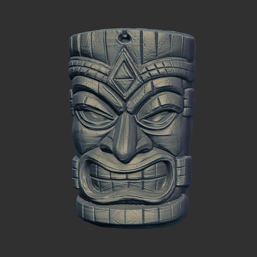 🪵 Detailed 3D Model of a Traditional Tiki Mask 3・ STL File for 3D ...