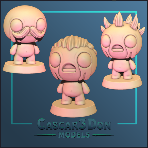 STL file The Binding of Isaac - Eden - Pack A 🎮 (3MF)・3D print design ...
