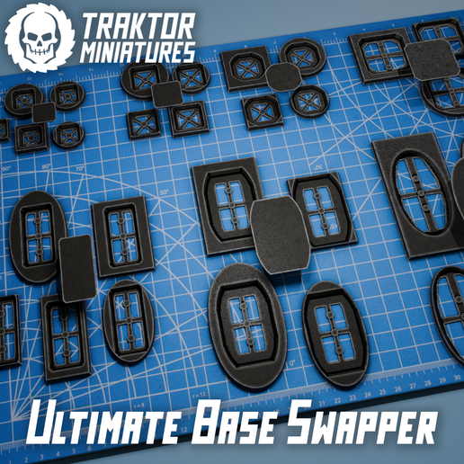 🎲 Square-Round Base Swapper・ 3D File for 3D printing・Cults