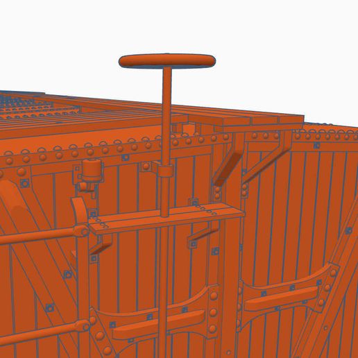 🌆 PRR X-23 boxcar G-scale・ STL File for 3D printing・Cults