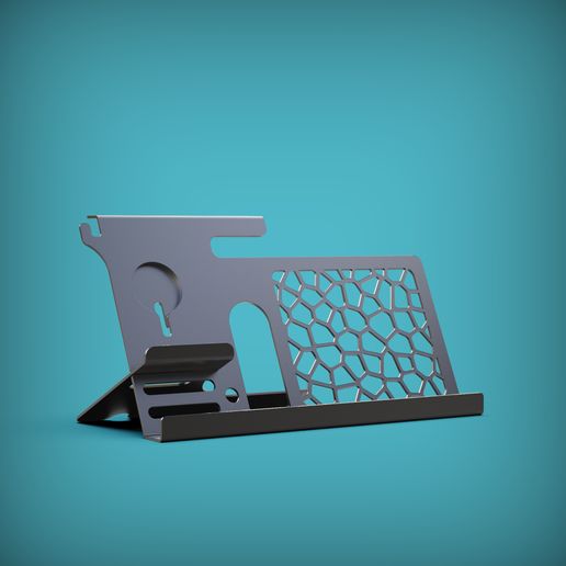 📞 DIY SHEET METAL PHONE STAND DXF FOR CNC・ DWG File for 3D printing and ...