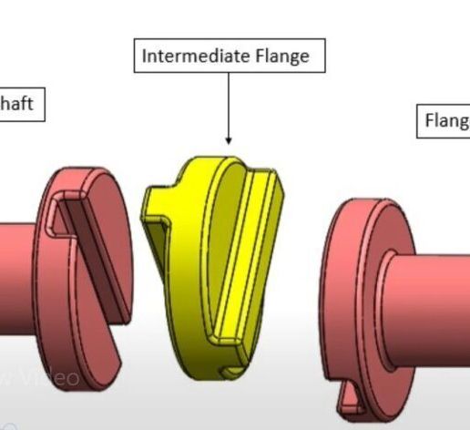 🔧 Oldham Shaft Coupler - Detailed CAD Model・ STL File for 3D printing・Cults