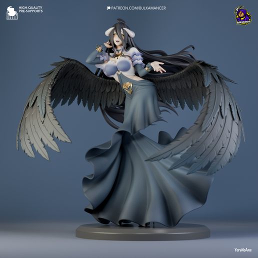 🫦 Albedo | Overlord | 224mm・ 3D File for 3D printing・Cults