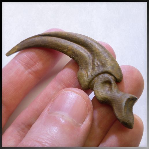 🦖 Pyroraptor Raptor Claw・Free STL File for 3D printing・Cults