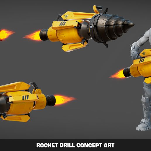 Файл STL Fortnite Rocket Drill 🚀 ・Шаблон для загрузки и 3D-печати・Cults