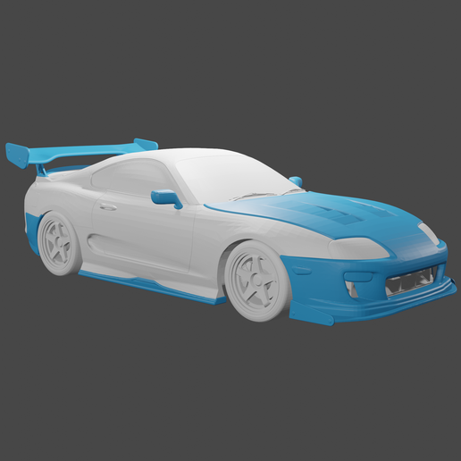🚗 1/64 TOYOTA SUPRA BODYKIT V1・ STL File for 3D printing・Cults