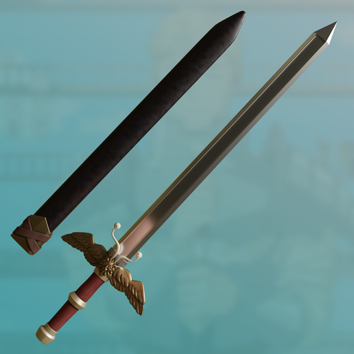 Archivo 3D KENSUKE DUNGEON MESHI LAIOS TOUDEN COSPLAY ESPADA Segundo diseño 🎭 ・Idea de impresión ...