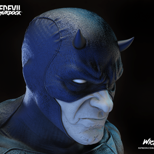 🗿 Wicked Marvel Daredevil Sculpture: Tested and ready for 3d printing ...