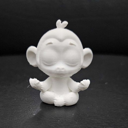 3D file Monkey Meditating 🐒 ・3D printing idea to download・Cults