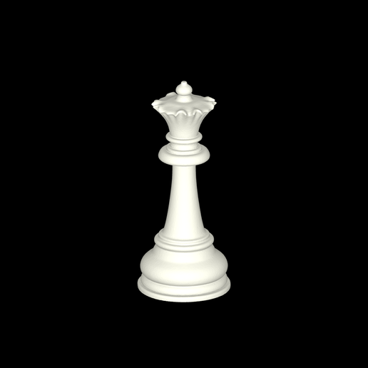 ♟️ Chess Queen Decorative Sculpture・ STL File for 3D printing・Cults