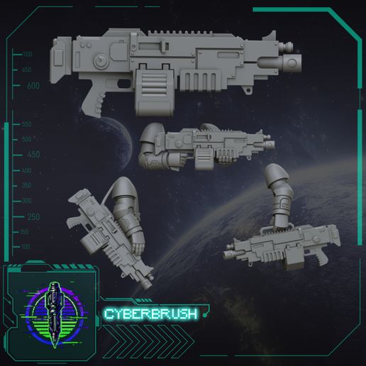 🛰 Heavy Blaster Kit・ STL File for 3D printing・Cults