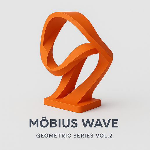 🌊 Möbius Wave – Geometric Infinity Sculpture | 3D Printable Modern Art ...