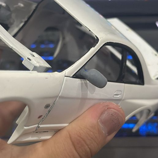 Archivo STL Autoart R33 GTR Side Mirror 1/18 🪞 ・Plan imprimible en 3D ...