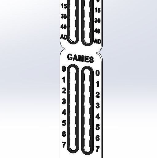 ️ Scoring Right tennis paddle・ STL File for 3D printing・Cults