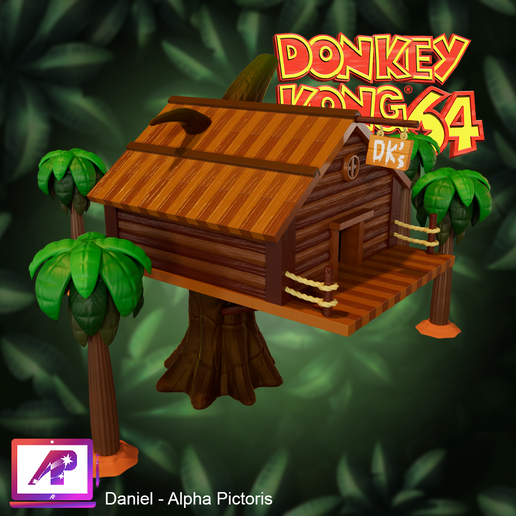🏠 DK House from Donkey Kong 64・ 3D File for 3D printing・Cults