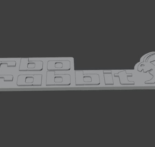 STL file turbo rabbit log vw golf mk1 🐇 ・Model to download and 3D print ...
