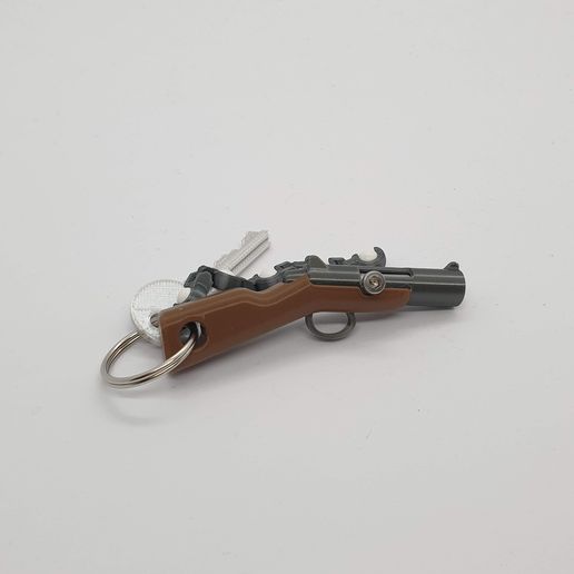 🔩 Bolt Action Rifle Keychain・Free STL File for 3D printing・Cults