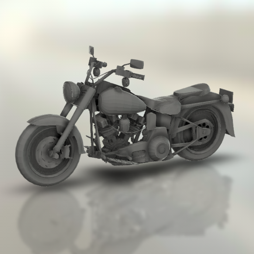 🏍️ Harley Davidson FLSTF Fat Boy.・ 3D File for 3D printing・Cults
