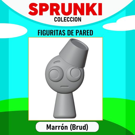 STL file INCREDIBOX SPRUNKI / Marrón (Brud) 🦸 ・3D printing design to ...