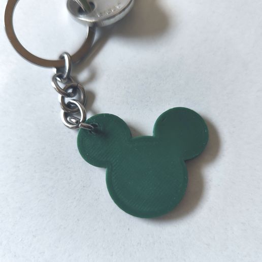 👤 Mickey silhouette keychain・Free STL File for 3D printing・Cults
