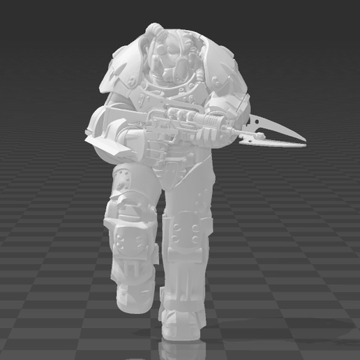 🫡 Enclave Soldier PA from Fallout・Fichier OBJ Gratuit pour Impression ...