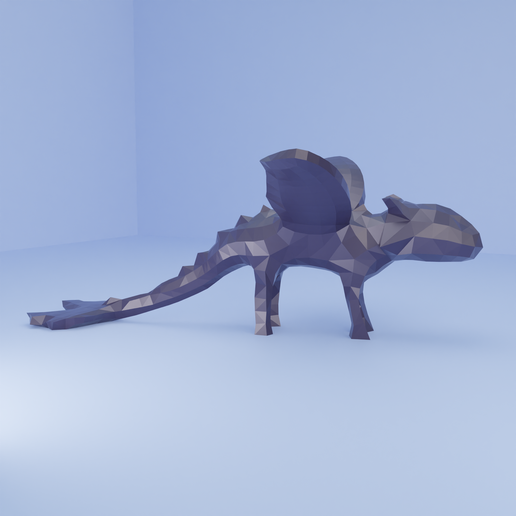 STL file Toothless low poly | how to train your dragon 🚆 (OBJ)・3D print ...