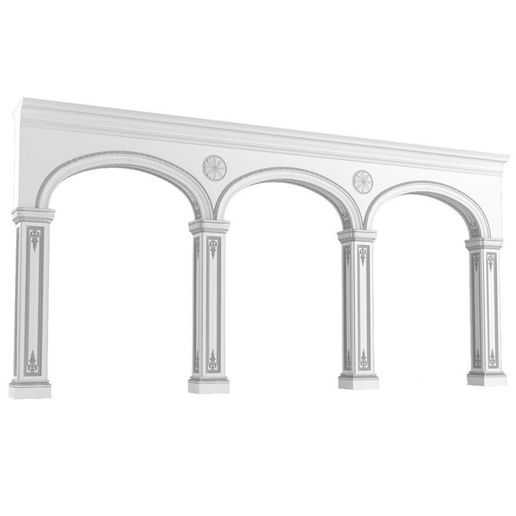 🕹️ Classic arched opening 3D model・Archivo STL para Impresión 3D・Cults