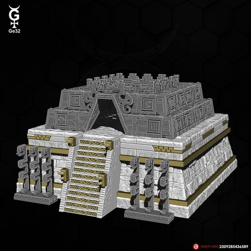 🟪 Pyramid Modular Levels - (Large) Square - A02 (Stepped)・ STL File for ...