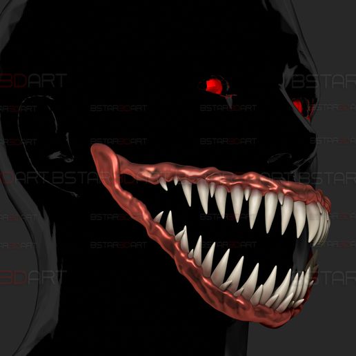 👹 Monster Teeth - Jaw Moveable - Venom - Mileena -shark mouth ...