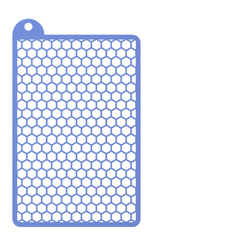 3D file Stencils #124 for Polymer Clay, 6mm Honeycomb Stencil, Digital ...