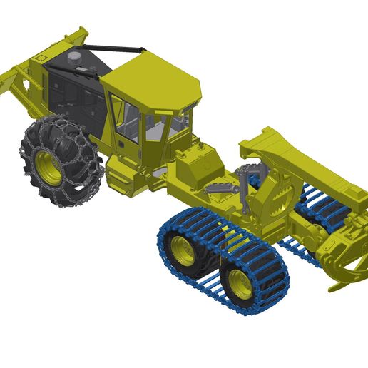 🚜 Tigercat 635E grapple skidder in 1/24 scale・ STL File for 3D printing ...