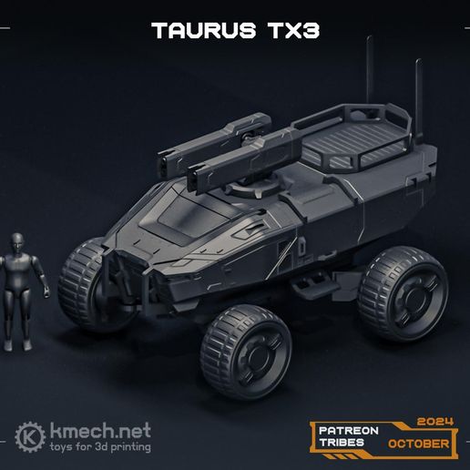 ♉ TAURUS vehicle・ 3D File for 3D printing・Cults