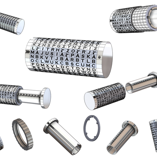 3MF file The Da Vinci Code Cryptex With Rings 🧑‍💻 ・3D printer design to ...