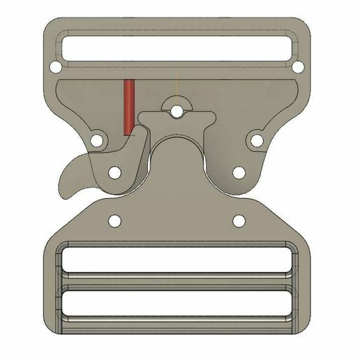 ⚙️ Belt buckle・Free 3D File for ・Cults