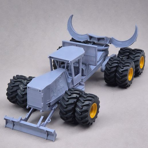 🚜 Tigercat 640 Clambunk Skidder 1/24 scale・ STL File for 3D printing・Cults