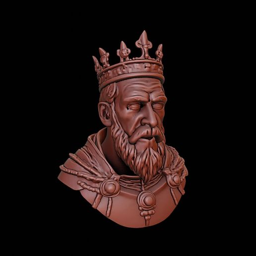 3D file Gothic King Bust 🤴 ・3D printer design to download・Cults