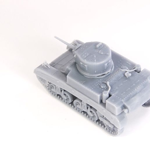 🪖 M3A1 Stuart - 1/72 Light Tank - Presupported・ STL File for 3D ...