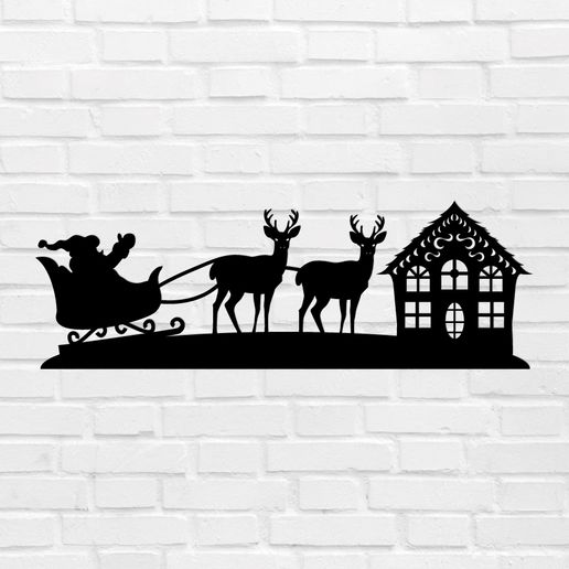 3D file Christma metal signs laser cut file 📁 ・3D printing idea to ...