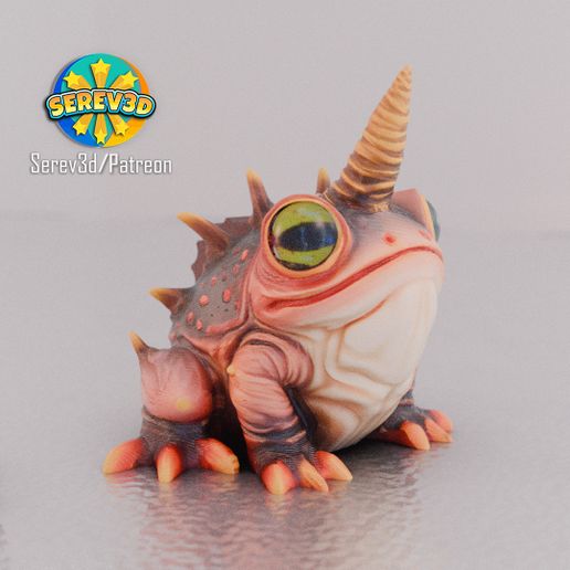 🦄 Unicorn Frog - Flexi Clicker Fantasy Creature - No Supports 3D Print ...