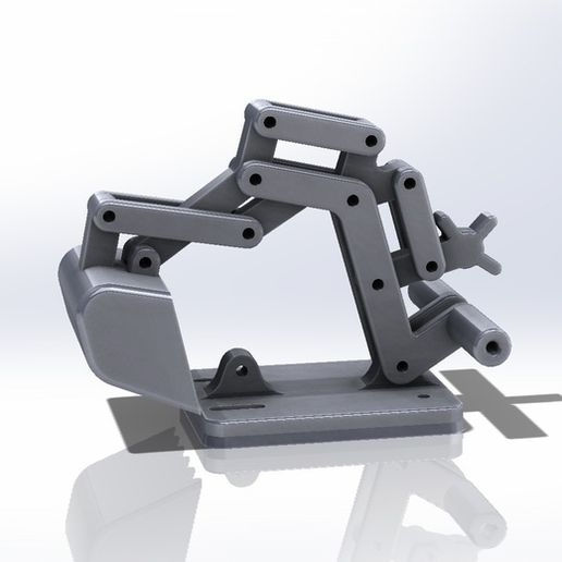 Free 3D file Digger Arm for the Robot tank toy project. 💪 ・Model to ...