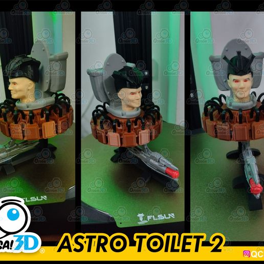 🚽 ASTRO TOILET 2・ STL File for 3D printing・Cults