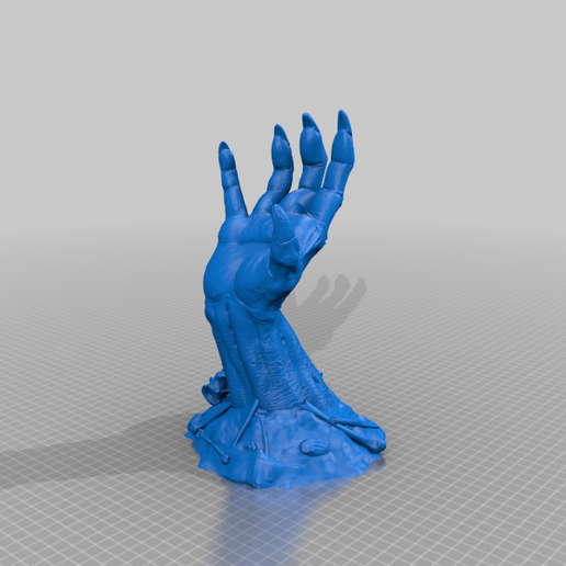 💀 Skull on clawed hand・Free 3D File for ・Cults